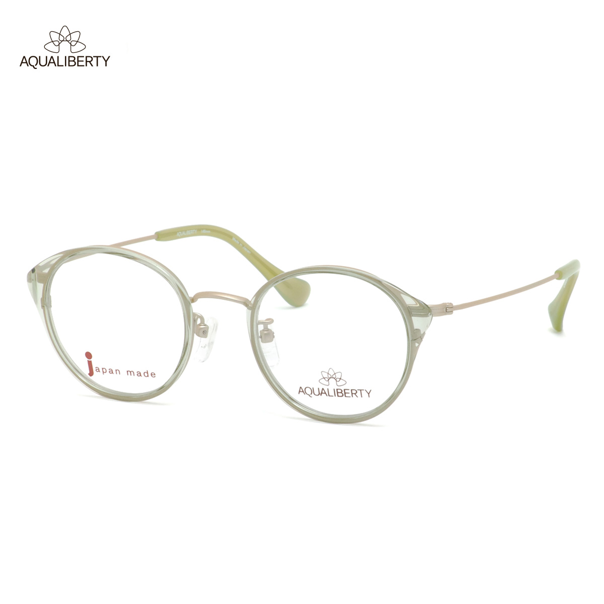 【楽天市場】アクアリバティ AQ22533 GN 45 メガネ AQUALIBERTY チタニウム 日本製 国産 メイドインジャパン MADE ...