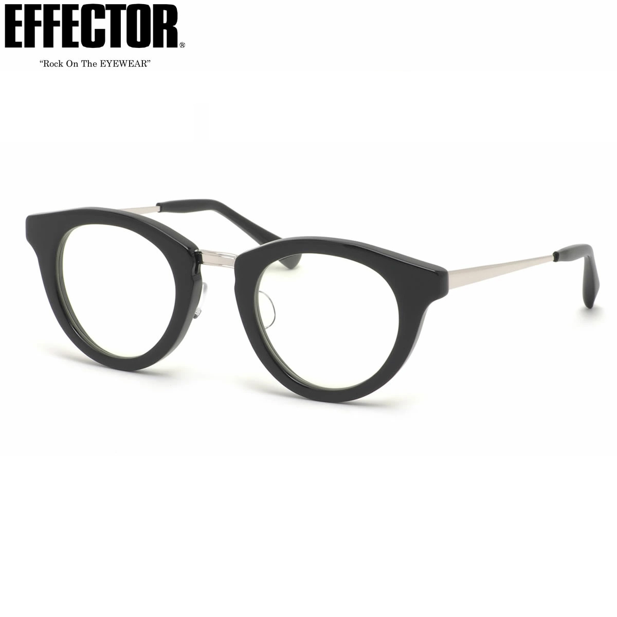【楽天市場】エフェクター slow BK 48サイズ メガネ UVカット仕様伊達メガネレンズ付 EFFECTOR スロウ ボストン 日本製 メンズ レディース：メガネ・サングラスのThat’s
