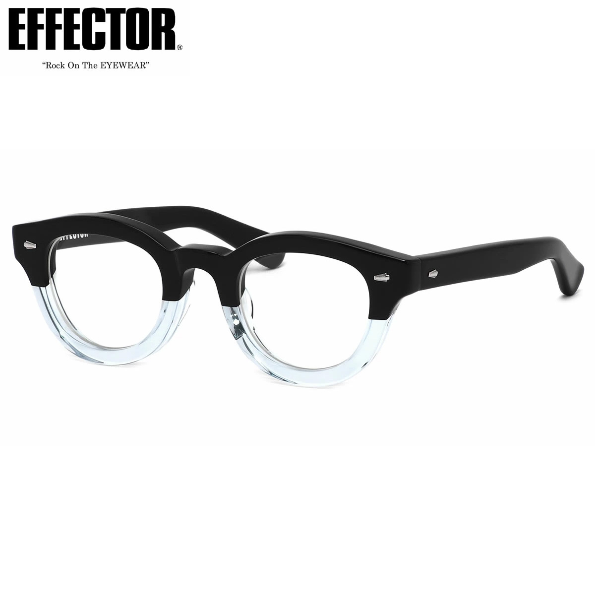 【楽天市場】エフェクター HARMONIST BK2 48サイズ メガネ UVカット仕様伊達メガネレンズ付 EFFECTOR ハーモニスト ボストン 日本製 メンズ レディース：メガネ ...