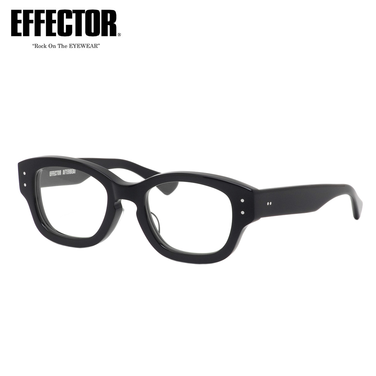【楽天市場】エフェクター AFTER BEAT BK 52 メガネ 伊達メガネレンズ付 EFFECTOR アフタービート 黒縁 くろぶち made in Japan 日本製 国産 メンズ ...