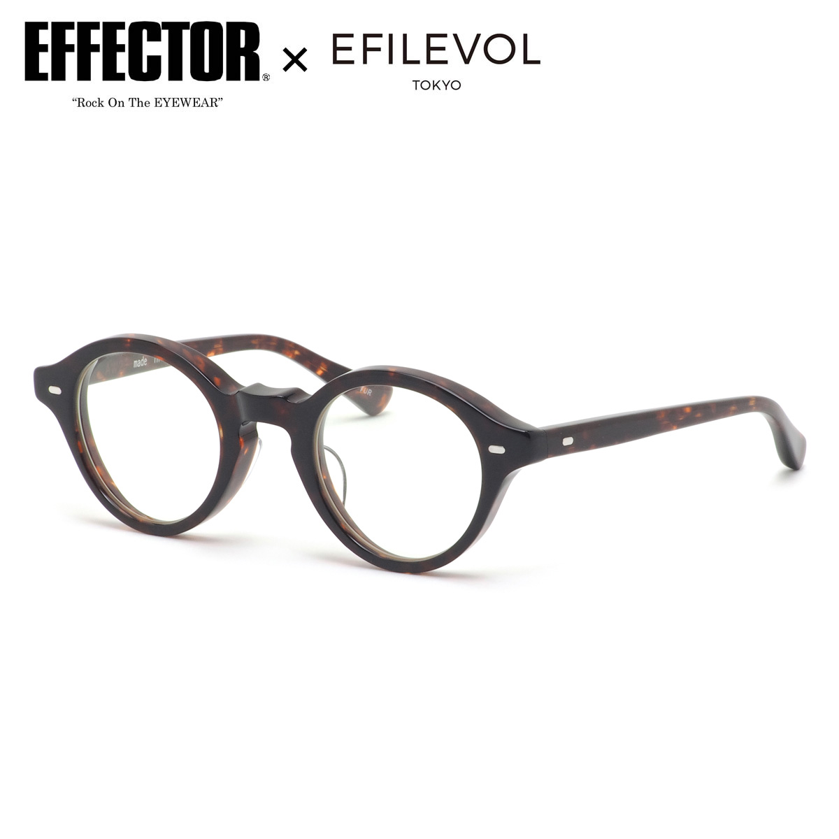 【楽天市場】エフェクター AW2 TUR 44 メガネ 伊達メガネレンズ付 EFFECTOR × EFILEVOL エフィレボル アンディ ウォーホル made in Japan 日本製 国産 ...