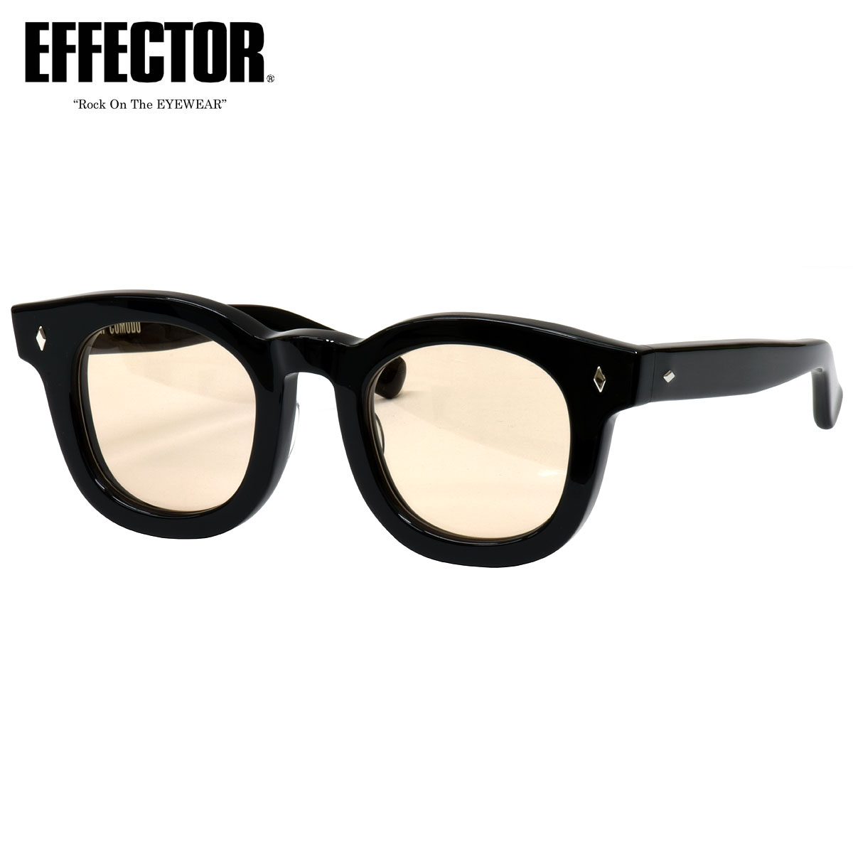 【楽天市場】エフェクター COMODO BK/BR 46 サングラス EFFECTOR コモド 黒縁 くろぶち ブラウン メイドインジャパン 日本製 国産 鯖江 メンズ レディース：メガネ ...