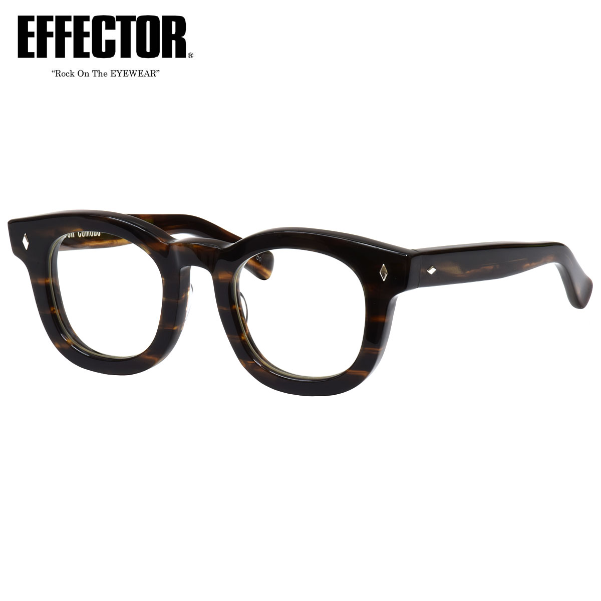 【楽天市場】エフェクター COMODO CO 46 メガネ 伊達メガネレンズ付 EFFECTOR コモド べっ甲 デミ トータス ハバナ メイドインジャパン 日本製 国産 鯖江 メンズ ...