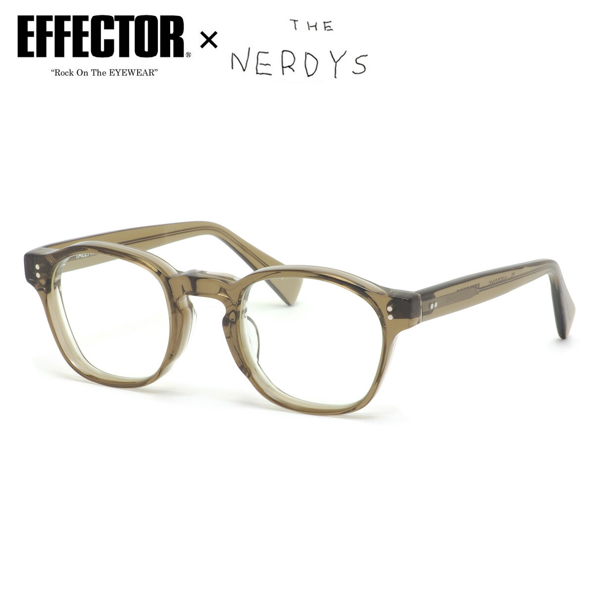 【楽天市場】エフェクター TALENT KH 48 メガネ 伊達メガネレンズ付 EFFECTOR × The NERDYS コラボレーション made in Japan 日本製 鯖江 メンズ ...