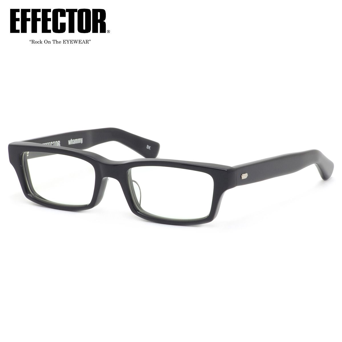 【楽天市場】エフェクター whammy BK 52 メガネ 伊達メガネレンズ付 EFFECTOR ワーミー メイドインジャパン 日本製 国産 鯖江 メンズ レディース：メガネ・サングラスのThat’s