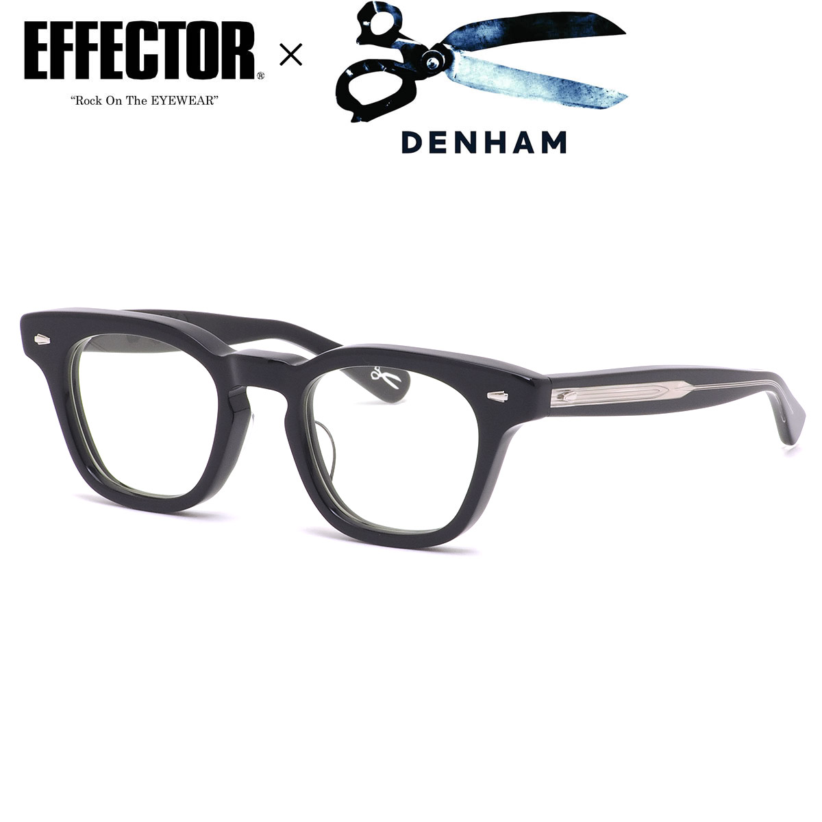 【楽天市場】エフェクター DENHAM-5 BK 48 メガネ EFFECTOR × DENHAM THE JEANMAKER デンハム made in Japan 日本製 国産 鯖江 メンズ ...