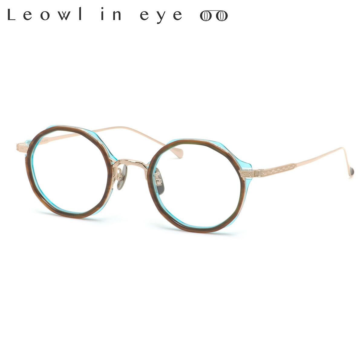 【楽天市場】ルオールインアイ LO-03 3 47 メガネ Leowl in eye 多角形 軽い 軽量 チタン フクロウ 鯖江 日本製 ...