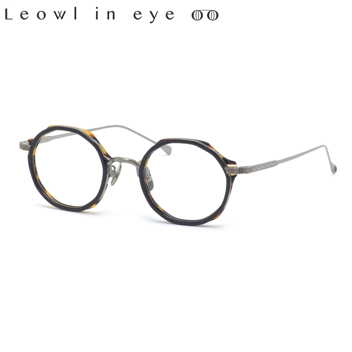 【楽天市場】ルオールインアイ LO-03 5 47 メガネ Leowl in eye 多角形 軽い 軽量 チタン フクロウ 鯖江 日本製 ...