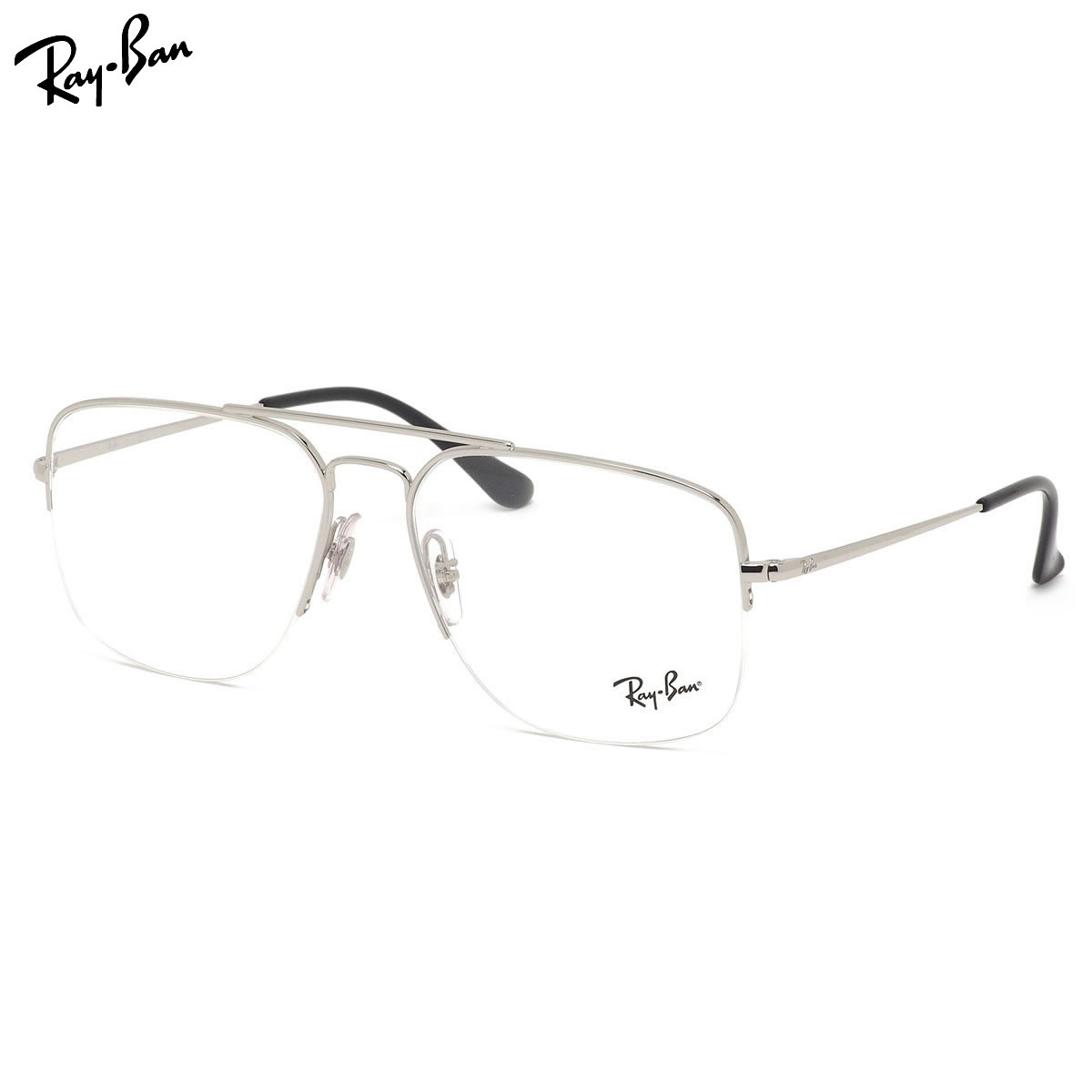 【楽天市場】レイバン Ray-Ban メガネ RX6441 2501 56 レイバン純正レンズ対応 レクタングル スクエア ナイロール ツー ...