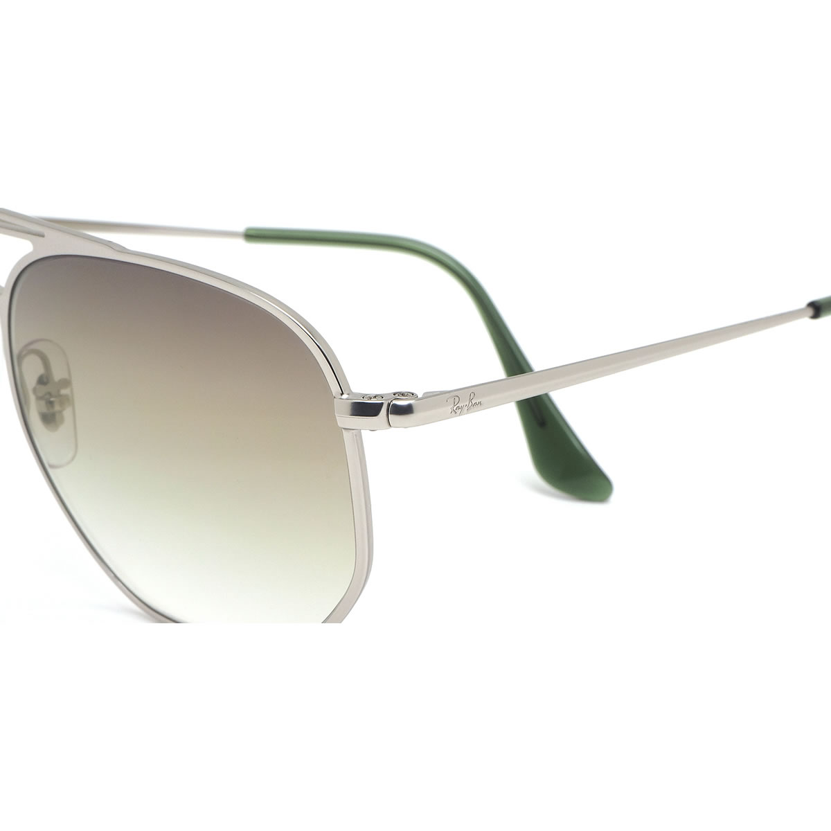 【楽天市場】Ray-Ban レイバン サングラス RB3609 91420R 54サイズ 銀 緑 グラデーションレンズ ヘキサンゴン 六角形 ...