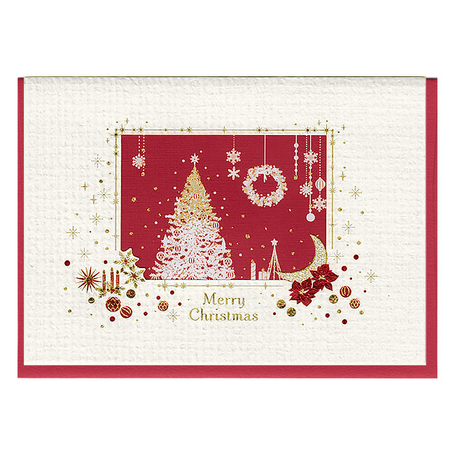 【楽天市場】クリスマスカード 1枚入 GX-4423 28枚までメール便可能 EASE M在庫-2-C2：The 文房具 令和万葉堂
