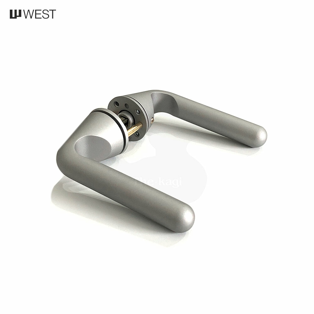 【楽天市場】【11/20 20:00～ 全品P10倍】WEST レバーハンドル TD1-11336-00 塗装シルバー色 左右勝手兼用 ミサワ ...