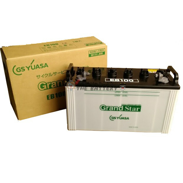 【楽天市場】【6ヶ月保証付】EB100-LE L形端子 ボルト締付端子 EBグランドスターシリーズ：バッテリーのことならTHE BATTERY
