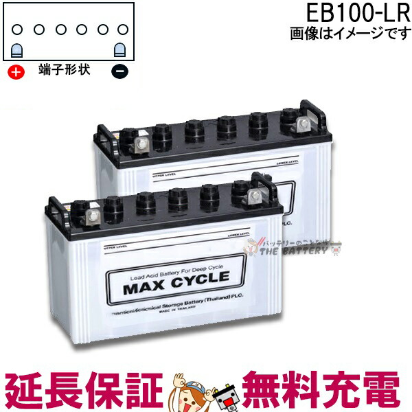【楽天市場】2個セット 保証付 EB100 LR L形端子 ボルト締付端子 蓄電池 自家発電 日立 後継品：バッテリーのことならTHE BATTERY