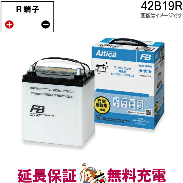 【楽天市場】42B19R 充電制御車 バッテリー 古河 アルティカ Altica HIGH GRADE：バッテリーのことならTHE BATTERY