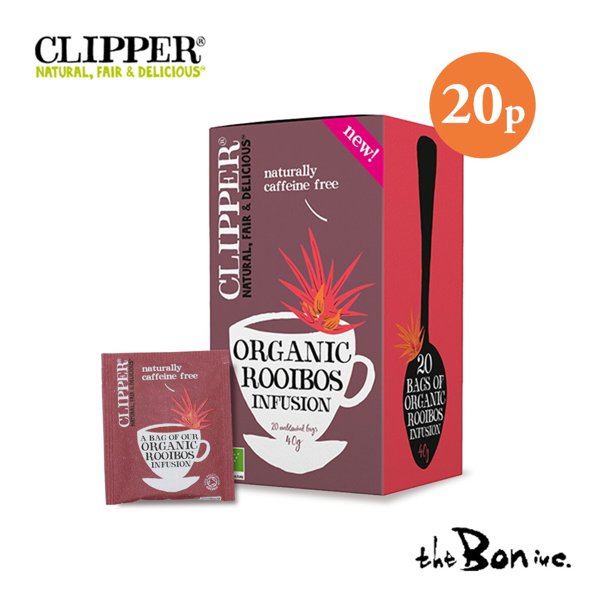 【楽天市場】【CLIPPER】オーガニックティー ルイボス 20P｜常温宅急便｜：the Bon inc. 楽天市場店