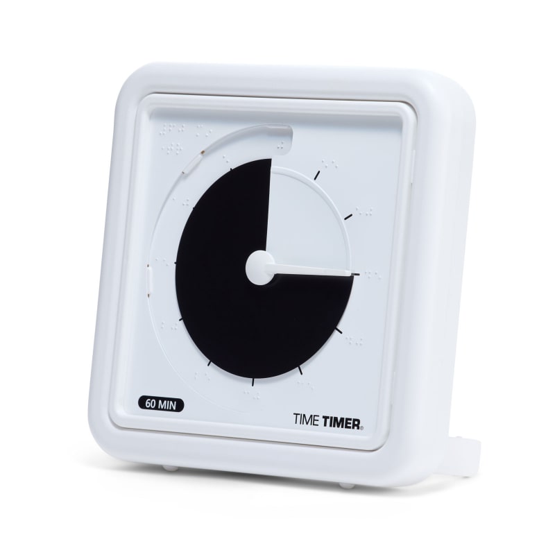【楽天市場】送料無料!！タイムタイマー TIME TIMER 【BRAILLE 19cm 60分 ブレイル ブラックディスク 時間管理 学習タイマー】 TTA1-EB-BK-W 正規品 ...