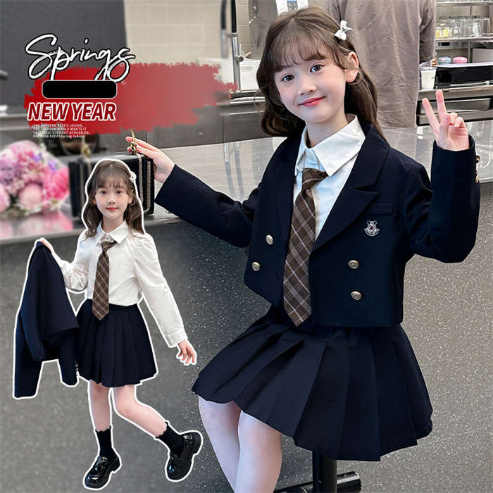 【楽天市場】子供スーツ 卒業式スーツ 女の子 キッズスーツ シャツ ジャケット スカート ネクタイ スーツセット プリーツスカート 学院風 スクール JK制服 パンツスーツ フォーマルスーツ ...