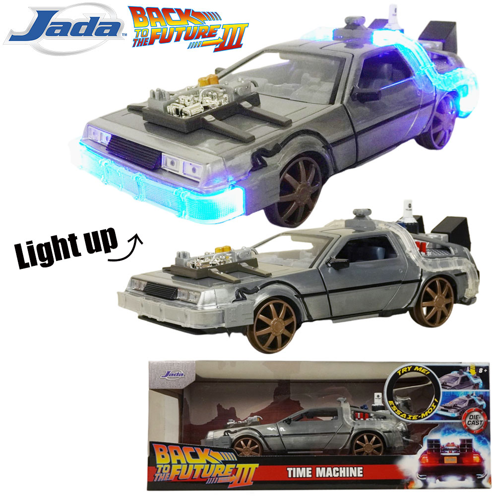 【楽天市場】ダイキャスト 1/24 箱入り ミニカーBACK TO THE FUTURE III TIME MACHINE DIE-CAST ...