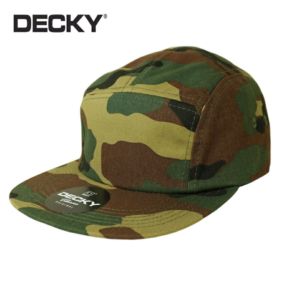 【楽天市場】【クリックポスト対応可】男女兼用 キャップDECKY デッキーCAMO JET CAPカモフラージュ ジェットキャップCAMO(カモ)迷彩 アウトドア キャンプ 帽子 5パネル ...
