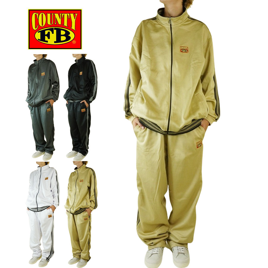 【楽天市場】エフビーカウンティー FB COUNTYメンズ セットアップMENS TRACK SUIT SETトラックスーツセット トップス ...