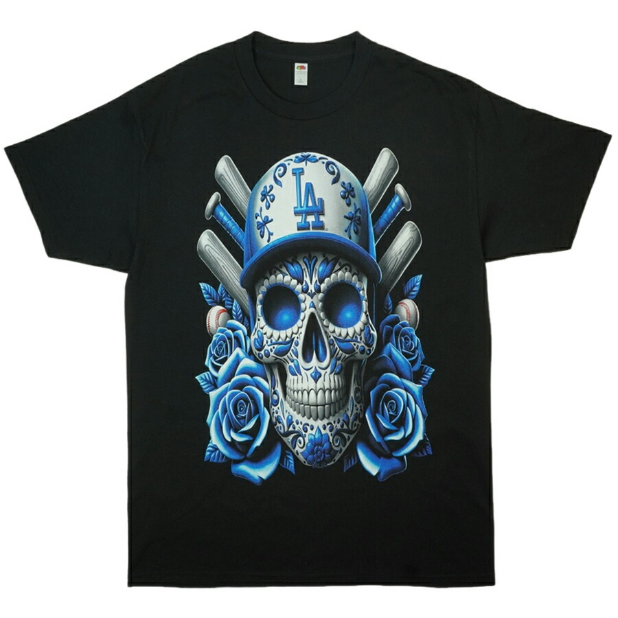 【楽天市場】【クリックポスト対応可】メンズ TシャツSUGER SKULL DODGERS TEE シュガースカル ドジャースチカーノ チカー ...