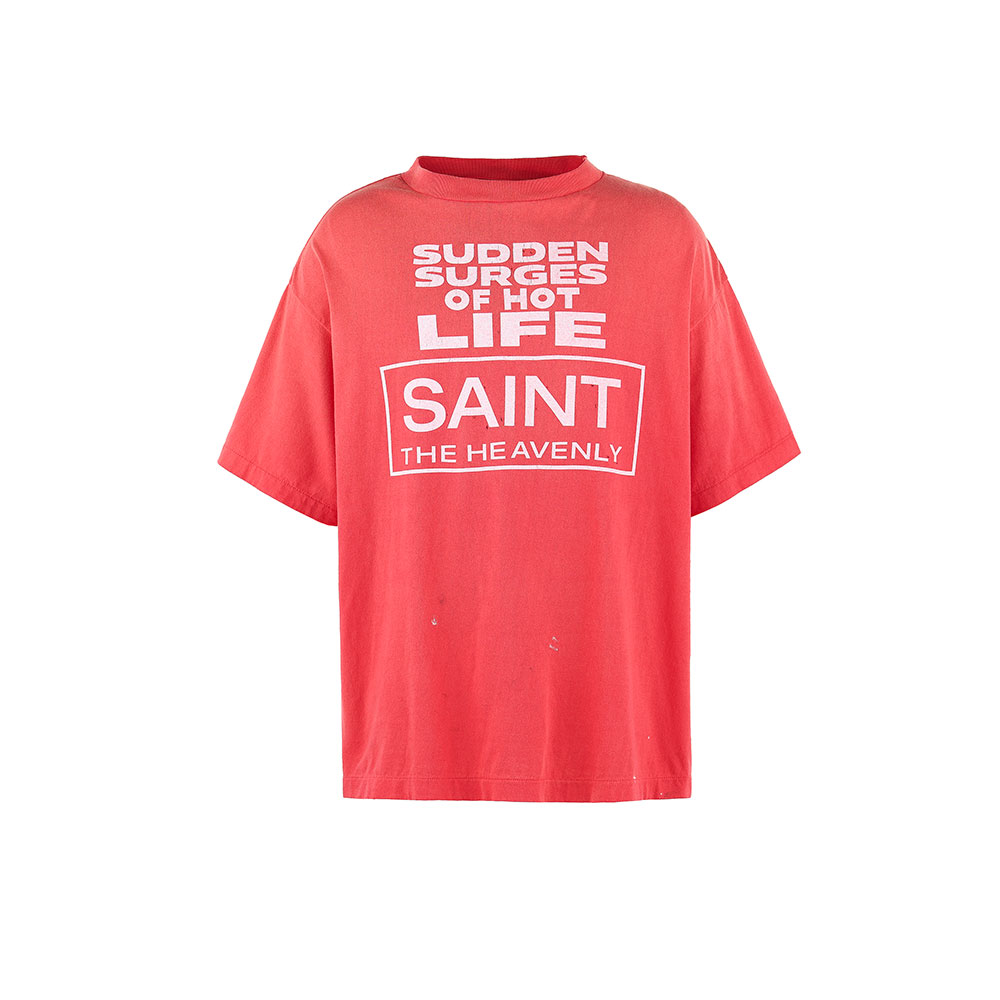 【楽天市場】SAINT Mxxxxxx セント マイケル SM-HR8-0000-028 SS TEE ERUPTING PINKRED ...