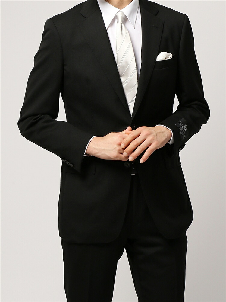 【楽天市場】スーツ フォーマル 2つボタン 無地 BASIC IZ01 ブラック スーツスクエア：SUIT SQUARE OUTLET