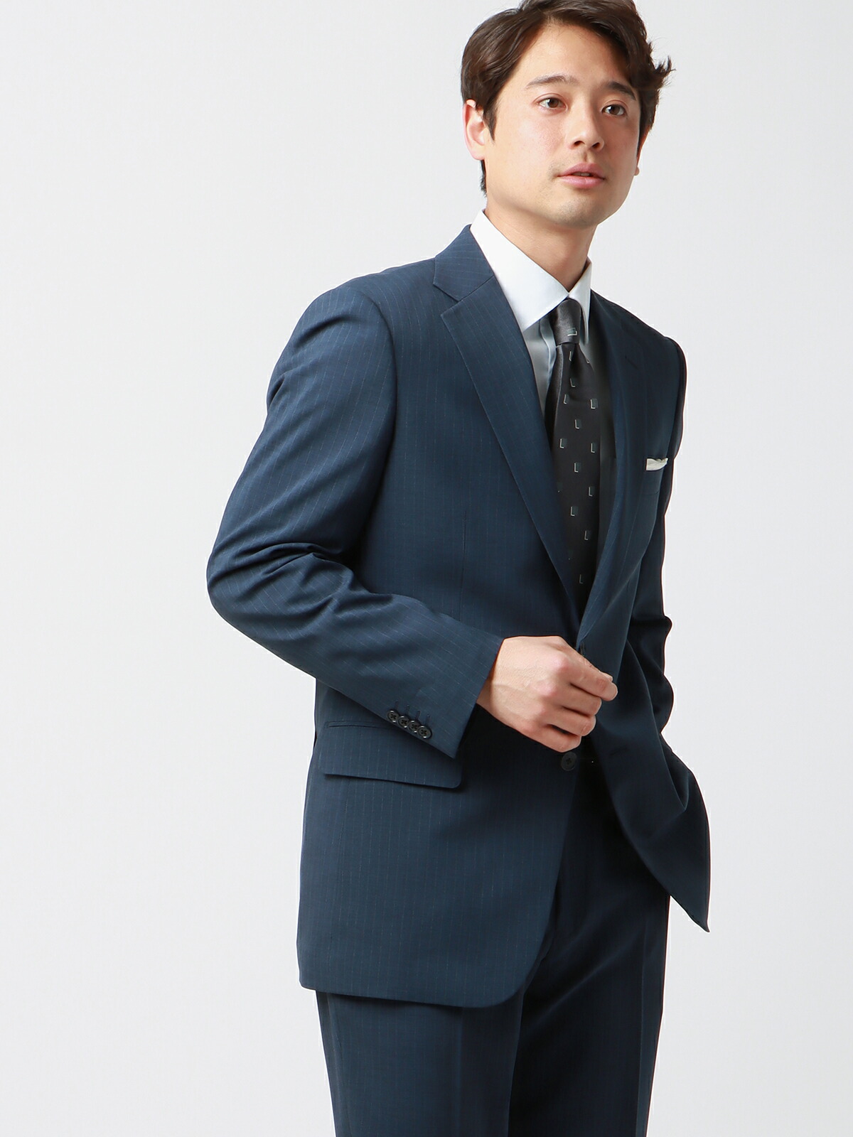 【楽天市場】スーツ ウォッシャブル 2つボタン ストライプ IZ01 スーツスクエア：SUIT SQUARE OUTLET