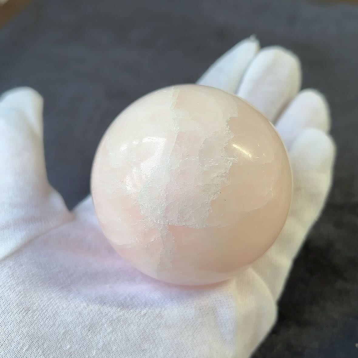 【楽天市場】天然石 ピンクカルサイト スフィア 置物 62.6mm ピンク：The Voyages