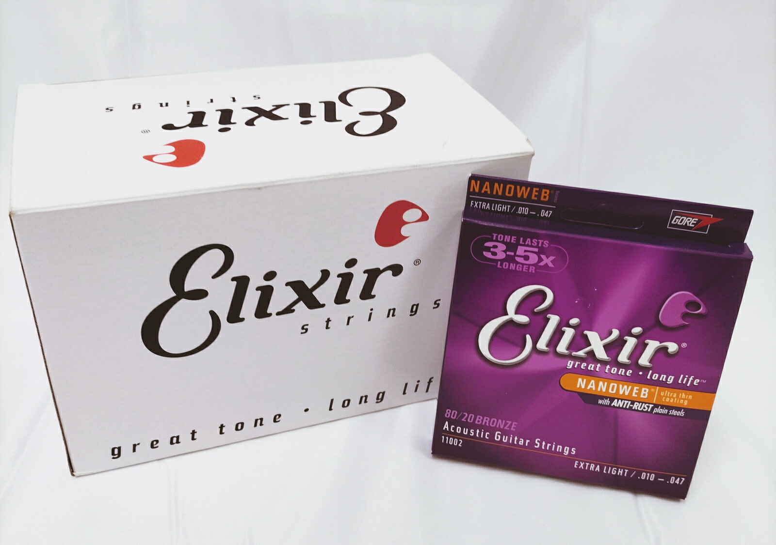 【楽天市場】【旧】パッケージELIXIR（エリクサー）/NANOWEB 80/20 Bronze Extra Light #1102：株式会社 ...