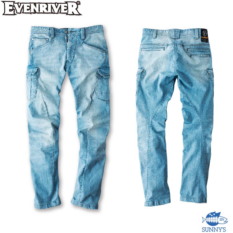 【楽天市場】EVENRIVER(イーブンリバー) USD702 ストレッチブラストカーゴ S-5L 通年 デニム 作業着 作業服：空調服 バートルの32s サニーズ
