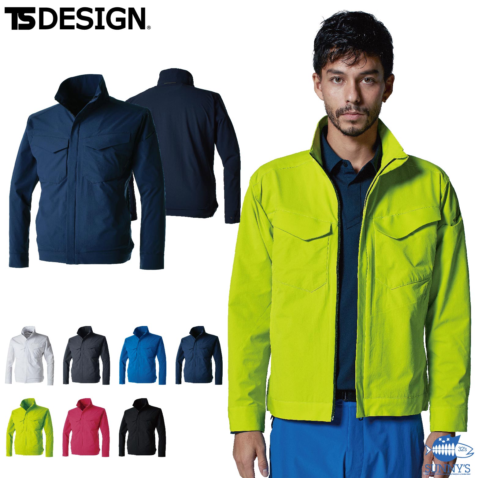 【楽天市場】TS DESIGN(藤和) 9116 4Dジャケット SS-6L 通年 ストレッチ 吸汗速乾 帯電防止加工 男女兼用 作業着 作業服：空調服 バートルの32s サニーズ