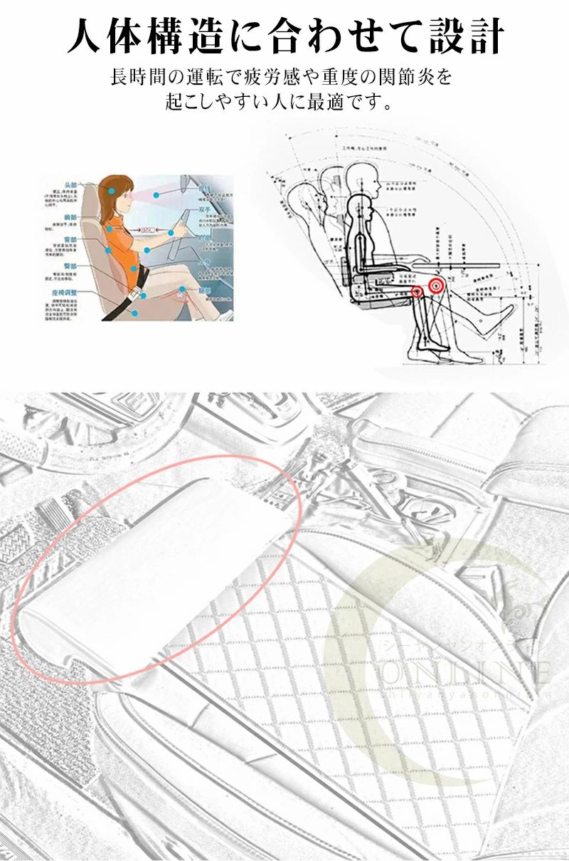 【楽天市場】【3980→実質3781円 P5!大感謝祭】ユニバーサルカーシート レザー脚パッド 脚レザークッション 膝パッド 記憶 ブラック ...