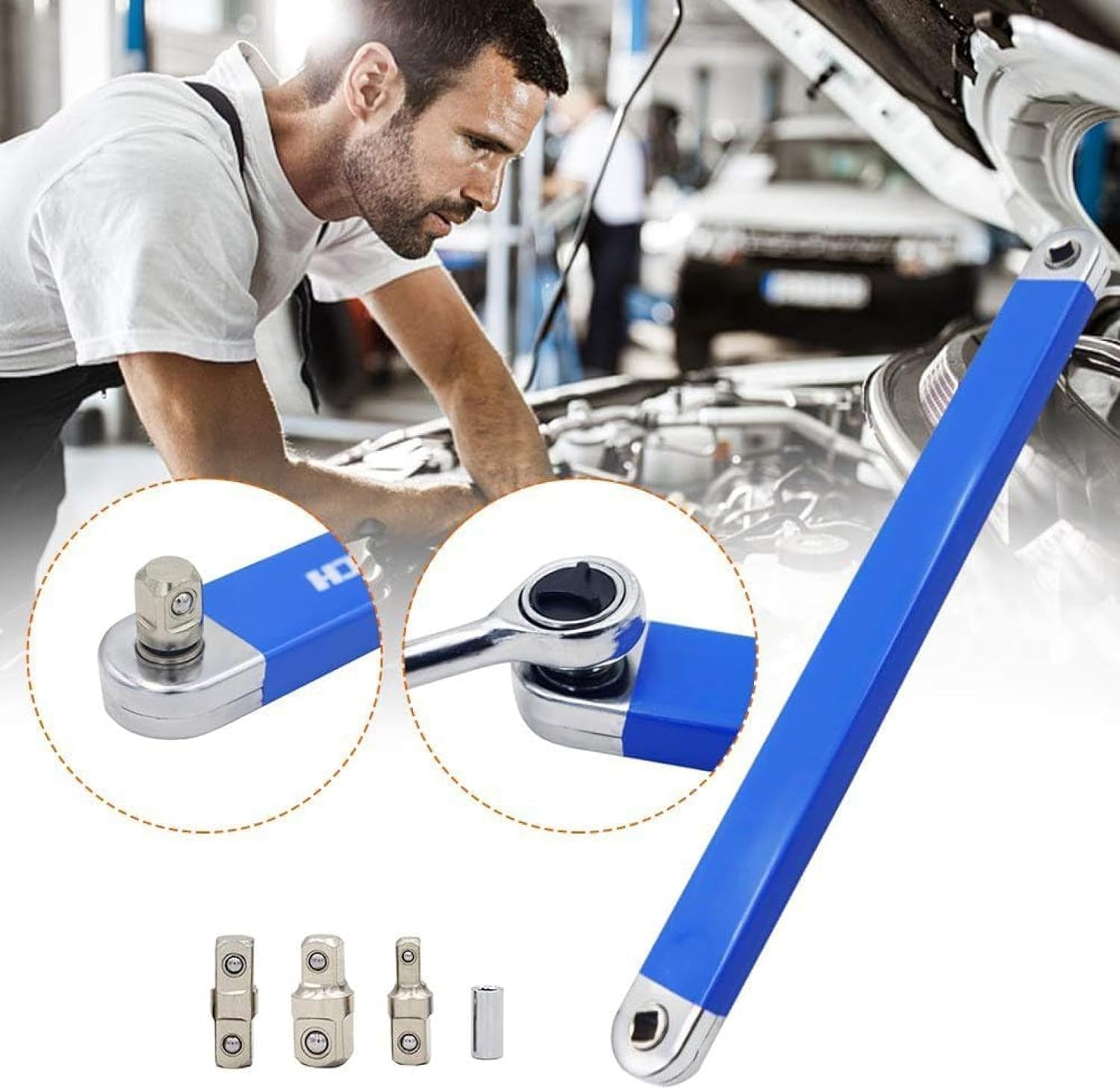 【楽天市場】【店長おすすめ】オフセット延長レンチ高炭素鋼 15.4 3/8 1/4 インチ インチ 1/2 インチ角レンチ インチインパクト ...