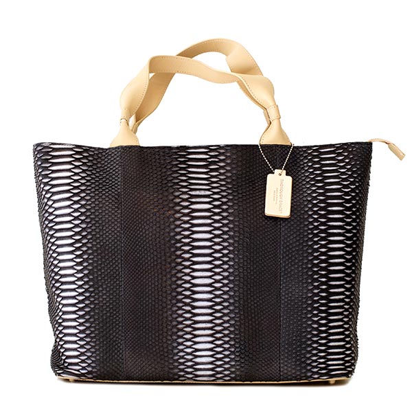 【楽天市場】THOROUGHBRACE BUCKET BAGパイソンバッグ ヘビ Navy ネイビー 本革 トートバッグ ハンドバッグ 定番：THOROUGH BRACE 楽天市場店