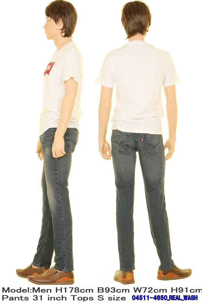 【楽天市場】Levi's 511 2-WAY COMFORT STRETCH 04511-4650 REAL WASH SLIM FIT ...