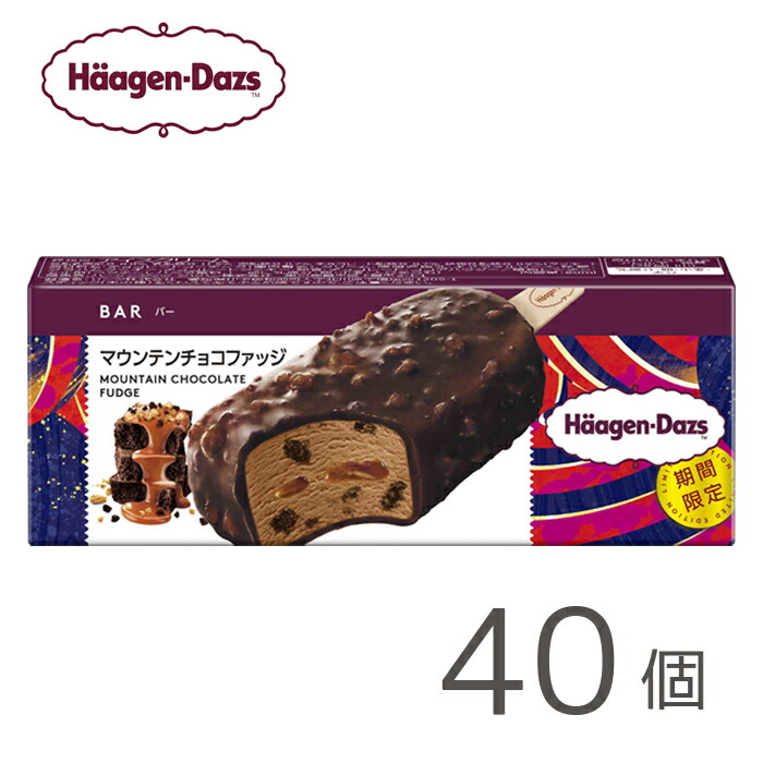 【楽天市場】ハーゲンダッツ バー マウンテンチョコファッジ 40個 kcou：のみモン