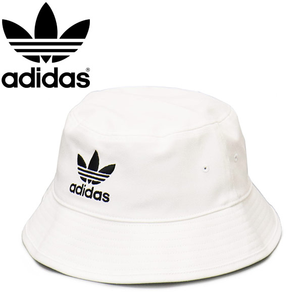 【楽天市場】正規取扱店 adidas (アディダス) BHH18 BUCKET HAT バケットハット FQ4641 ホワイト AD216 ...