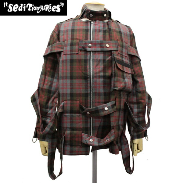 【楽天市場】正規取扱店 SEDITIONARIES by 666 (セディショナリーズ) Bondage Jacket(ボンデッジジャケット ...