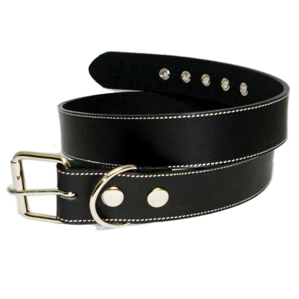 【楽天市場】正規取扱店 666 Studded Gear 666スタッデッドギア プレーンベルト ブラックxホワイトステッチxシルバーバックル ...