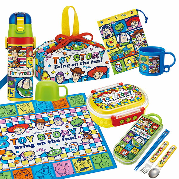 【楽天市場】トイストーリー お買得7点セット 抗菌 お弁当箱 中子付 360ml トリオ コップ コップ袋 2WAY水筒 巾着 ランチクロス ...