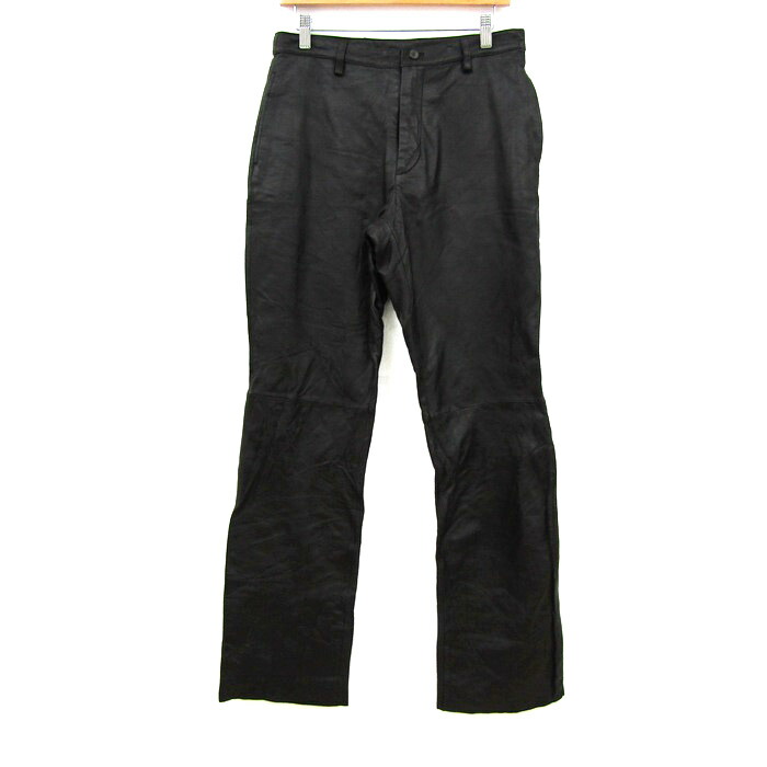 【楽天市場】リチャードヴァーン レザーパンツ ボトムス シープレザー 羊革 メンズ 82サイズ ダークブラウン Richard Vane ...