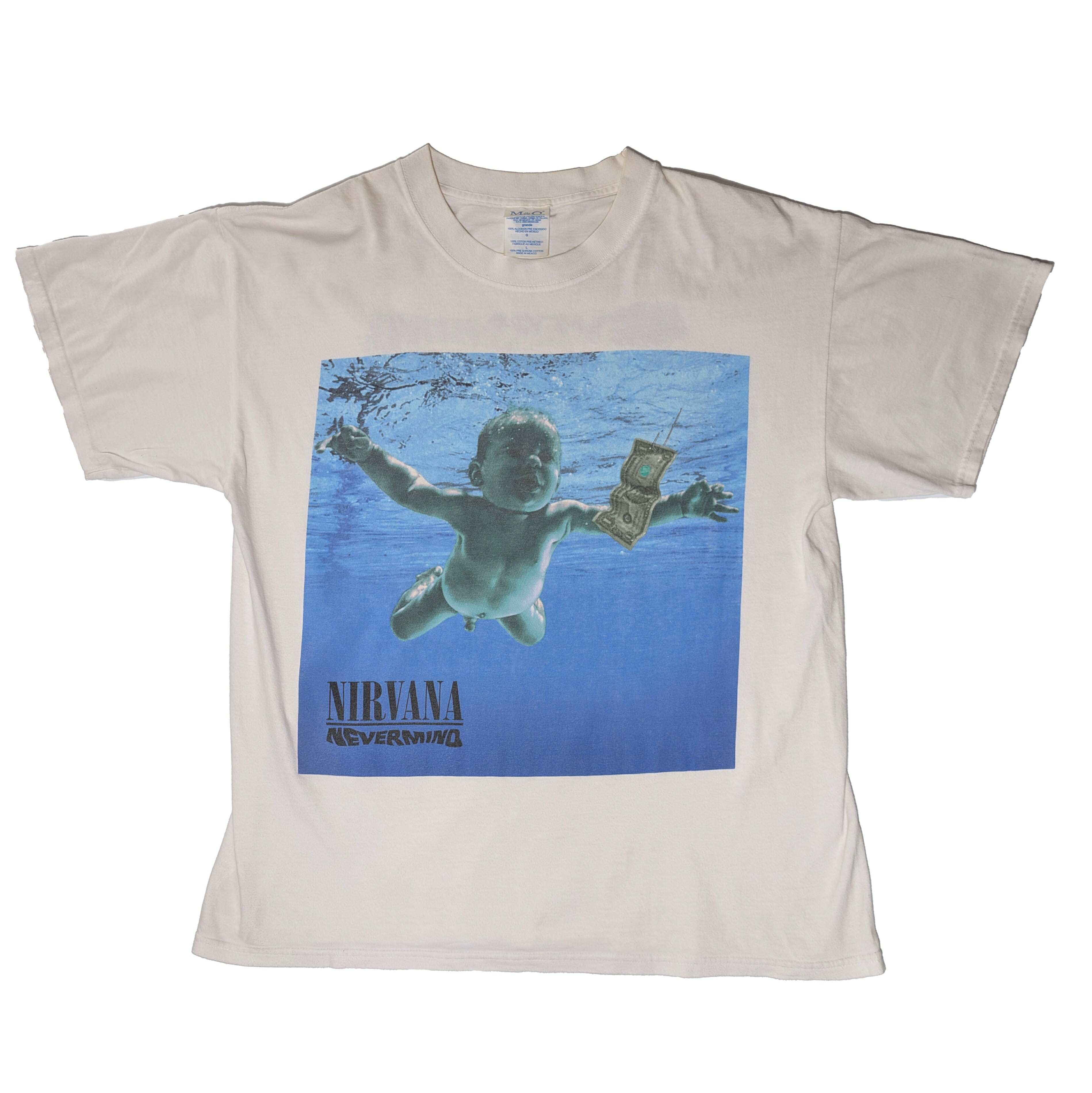 【楽天市場】【海外買付ヴィンテージTシャツ】NIRVANA NEVERMIND EARLY 00S M&O LARGE ニルヴァーナ 588 ...