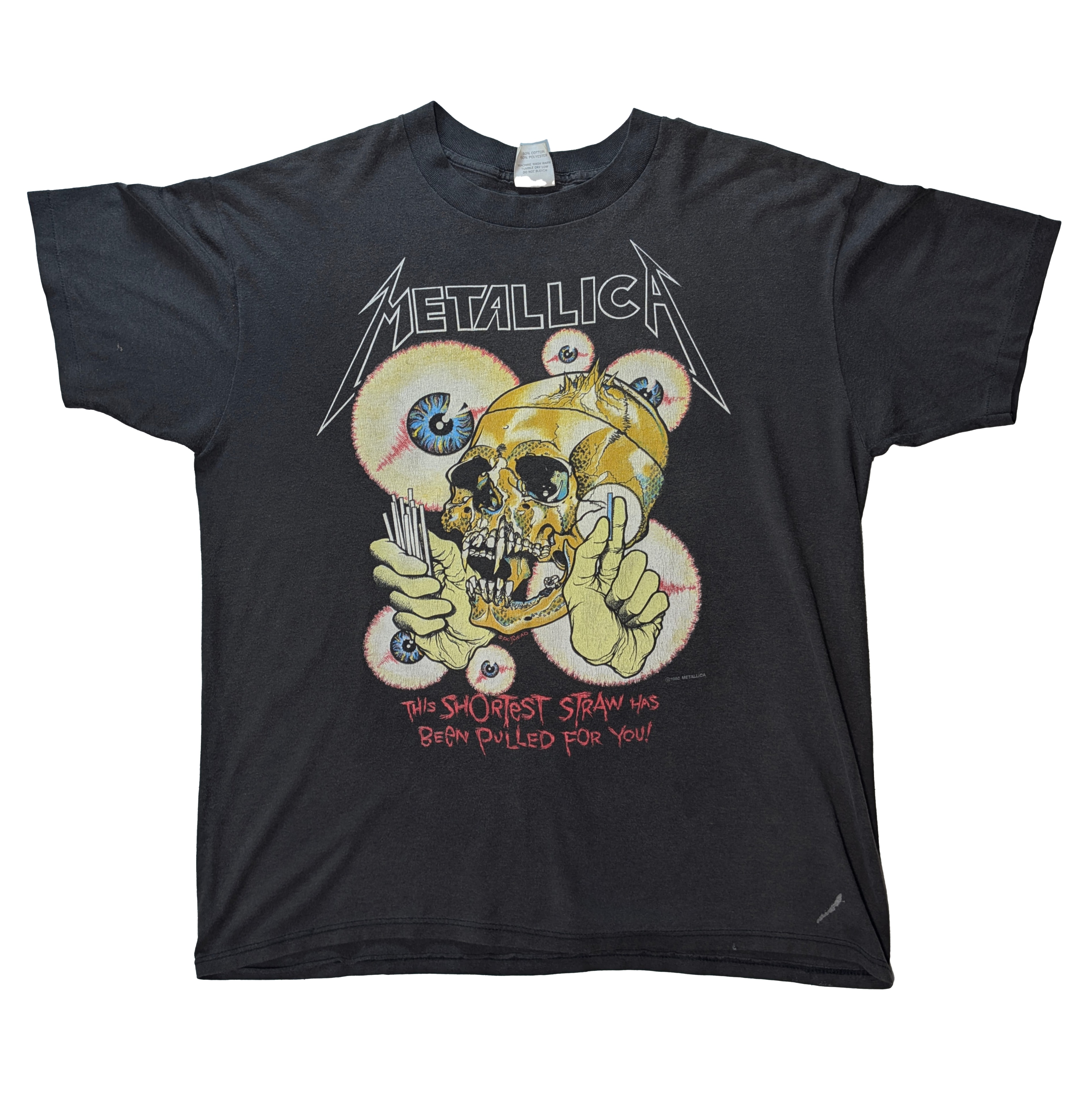 【楽天市場】【海外買付ヴィンテージTシャツ】METALLICA PUSHEAD 1988 THE SHORTEST STRAW HAS ...