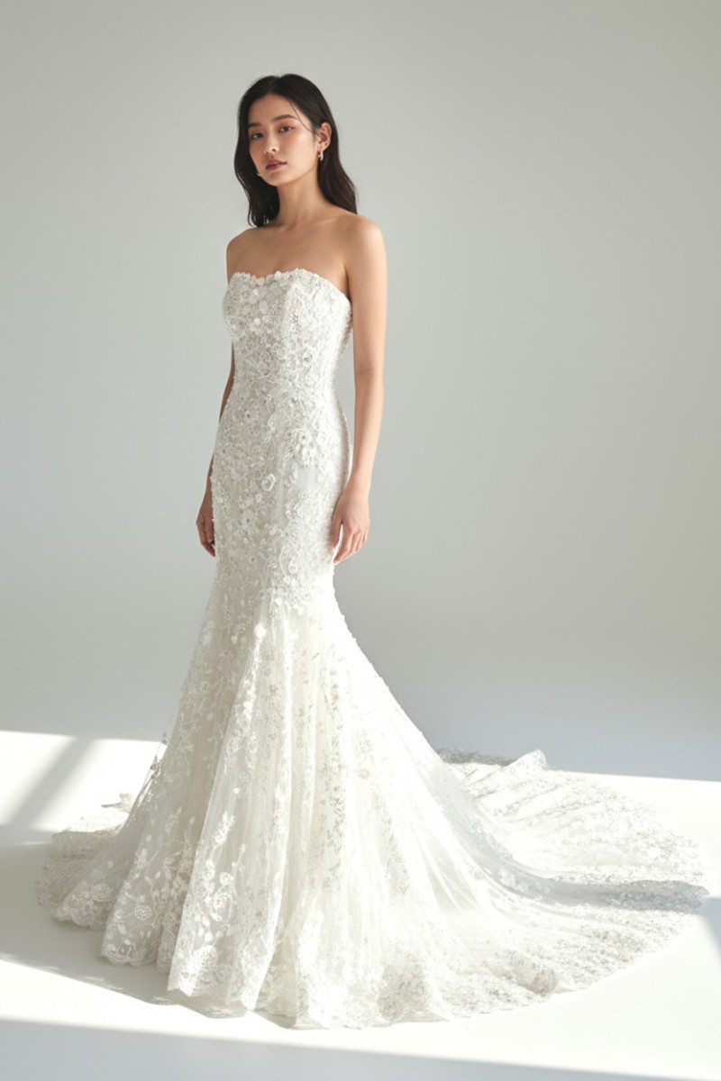 【楽天市場】ガリアラハヴ Galia Lahav juniper ジュニパー マーメイドライン ウェディングドレス ホワイト 白 ファースト ...