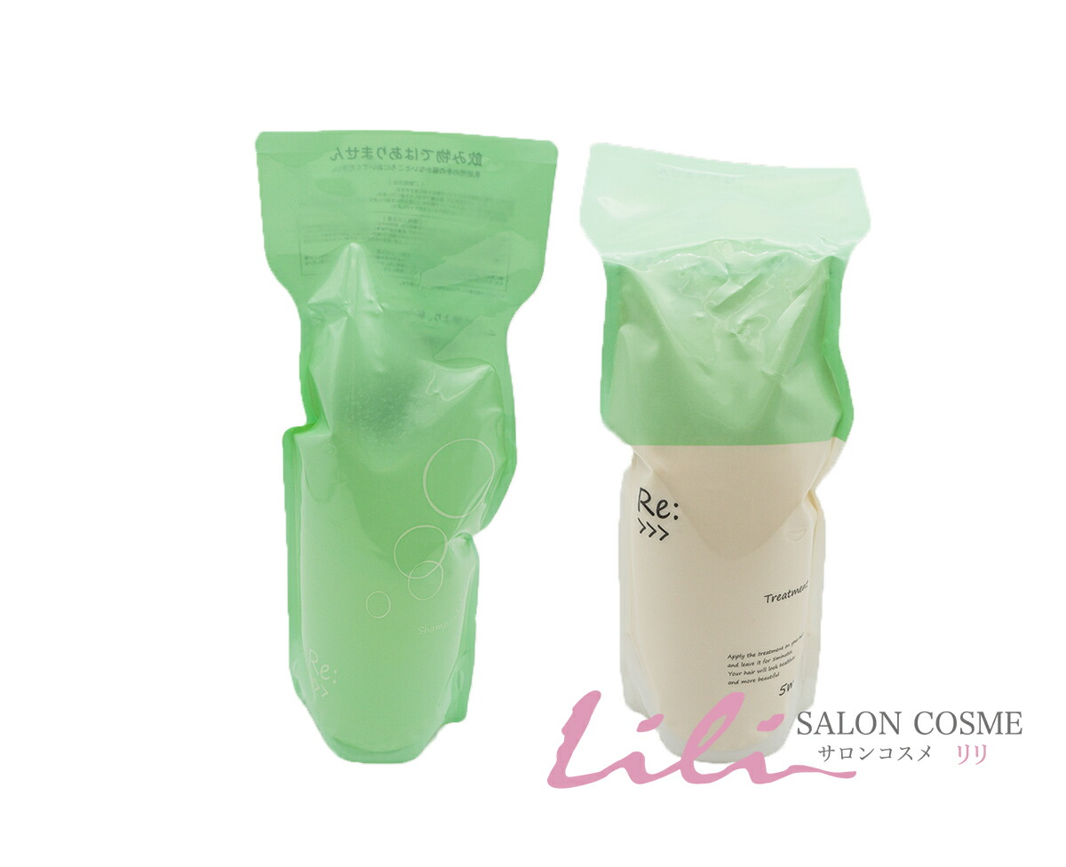 【楽天市場】アジュバン【2本セット】Re:シャンプー（リ： シャンプー）600ml／Re:トリートメント（リ： トリートメント）600g （詰替え/レフィル） サロン・美容室専売品【アジュバン ...