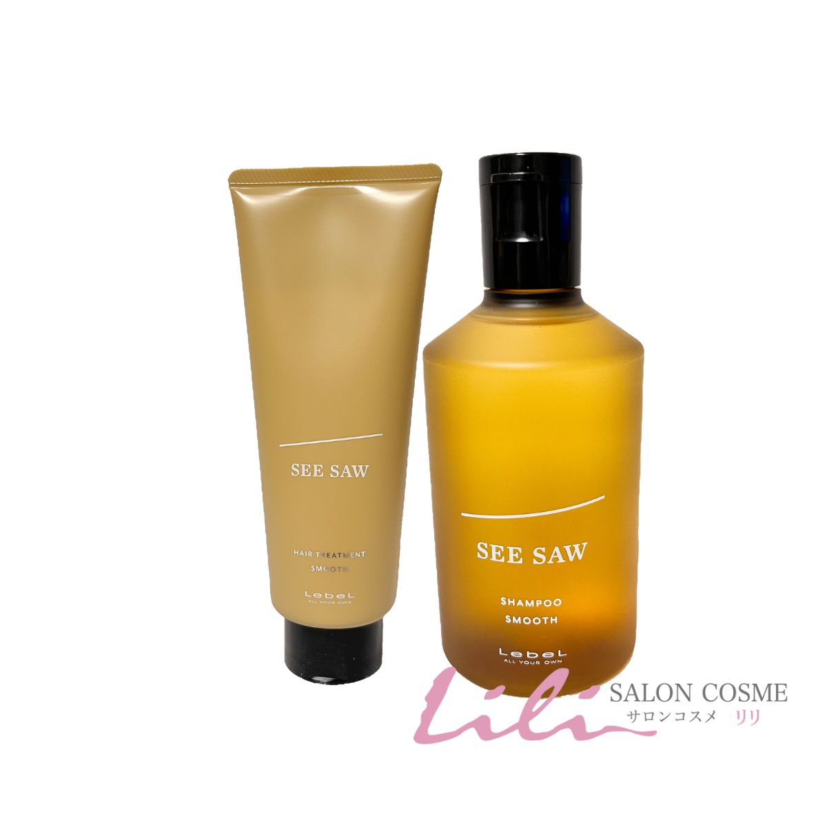 【楽天市場】ルベル SEESAW シーソー ヘア＆スキャルプシャンプーS 250ml / ヘアトリートメントS 200ml セット 美容室・サロン専売品 【Lebel】【SMOOTH スムース ...