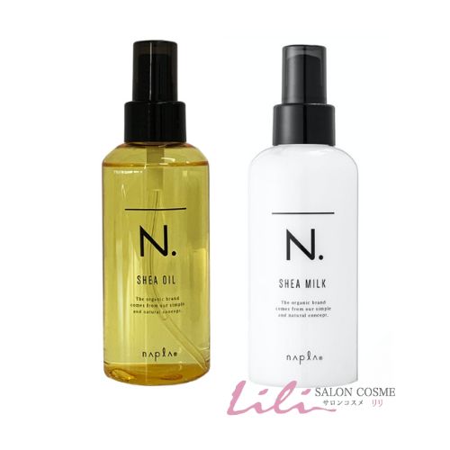 【楽天市場】【2本セット】ナプラ N.エヌドット SHEA シアオイル 150ml＆シアミルク 150ml 洗い流さないトリートメント 【napla】：サロンコスメ リリ