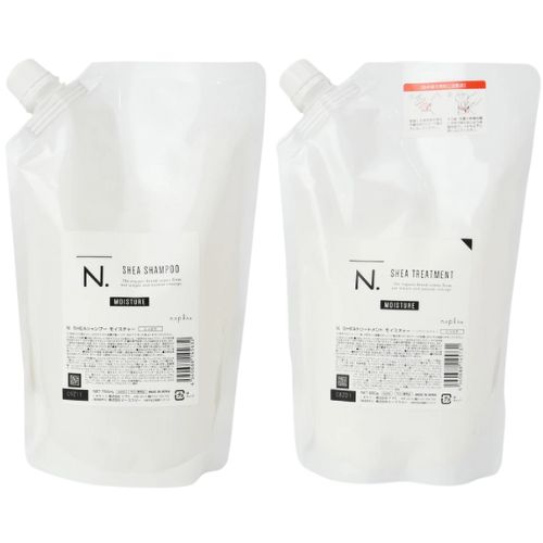 【楽天市場】【レフィルセット】ナプラ N. エヌドット SHEAシャンプー 750ml/トリートメント 650g 詰替え モイスチャー しっとり650g【napla】：サロンコスメ リリ